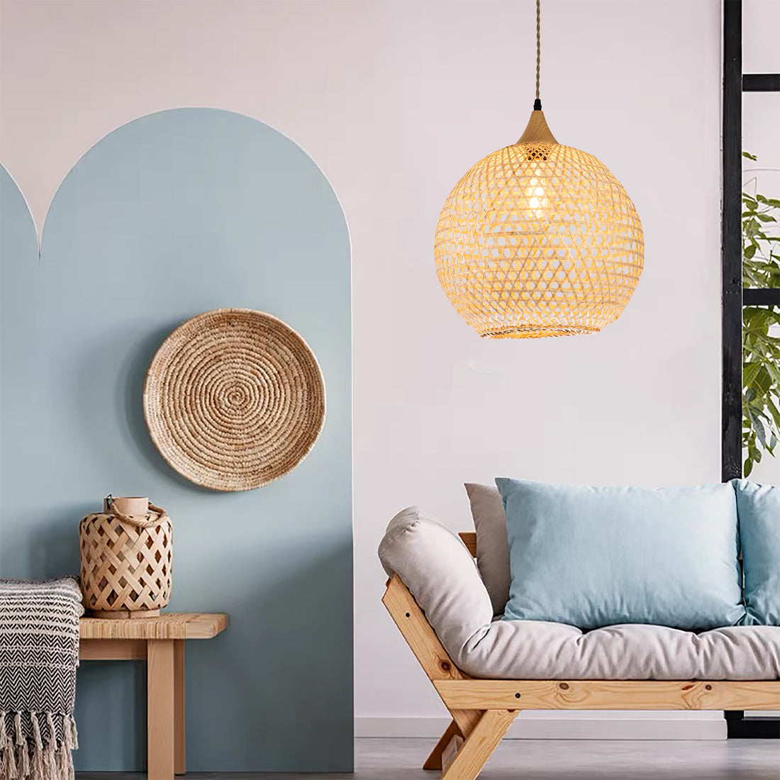 When it comes to overhead lighting our globe rattan pendant light ...
