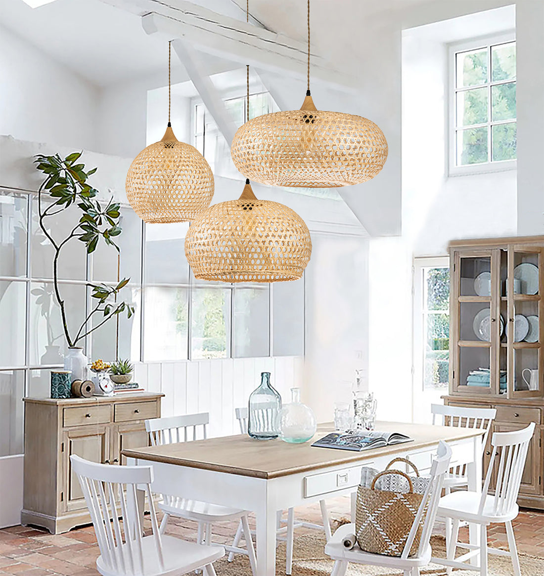 When it comes to overhead lighting our globe rattan pendant light ...